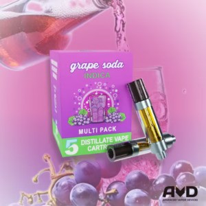 AMNESIA - Amnesia-Grape Soda-510 Vape Cartridge-5pk - 1 g - 5 Pack