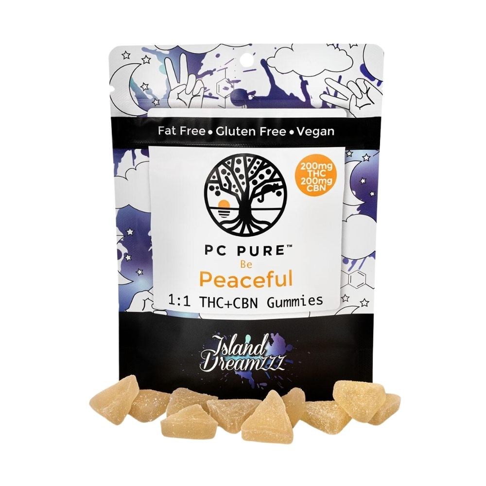PC PURE - PC Pure-Island Dreamzzz-Gummies-THC/CBN-1:1 - 200 mg - 10 Pack