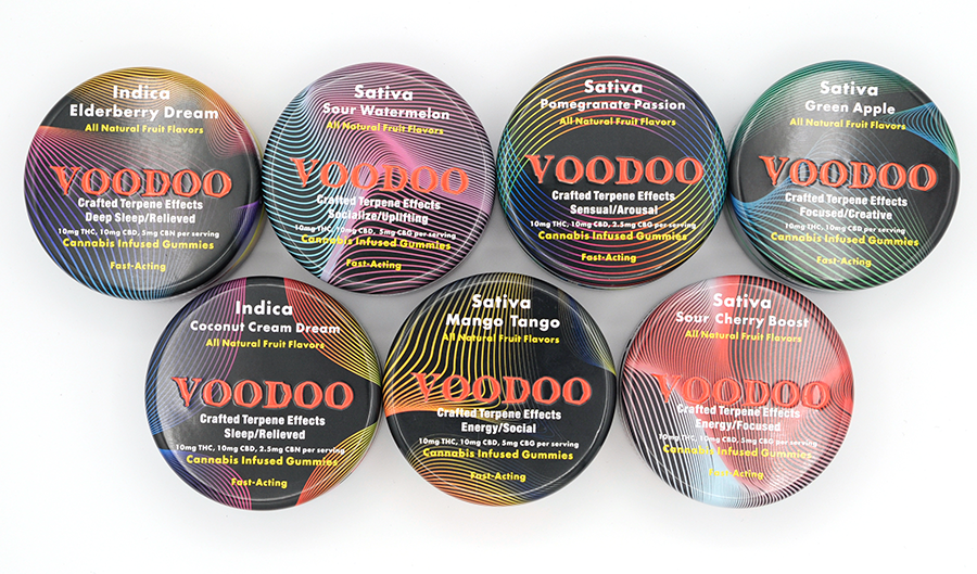 VOODOO - Voodoo-Pomegranate Passion-Gummies-CBD/THC/CBG-4:4:1 - 200 mg