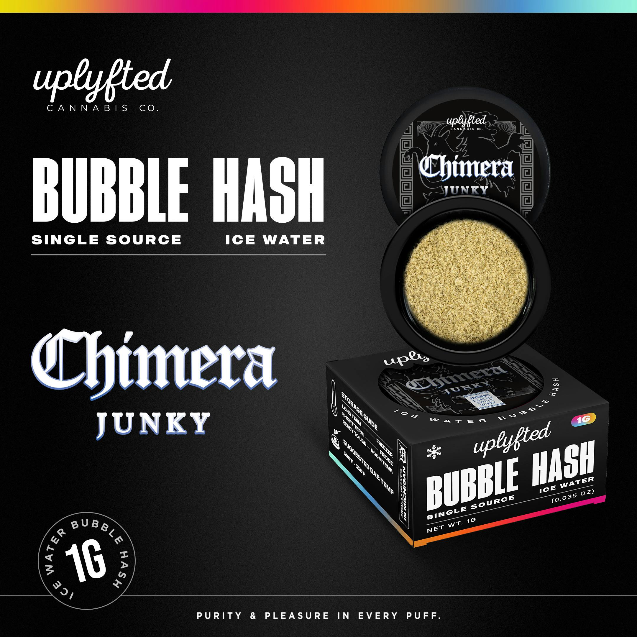 UPLYFTED CANNABIS CO. - Uplyfted-Chrimera Junky-Bubble Hash - 1 g