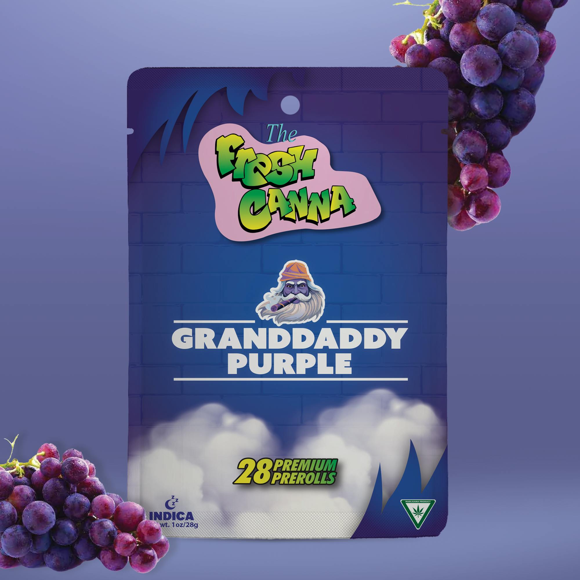 FRESH CANNA - Fresh Canna-Grand Daddy Purple-Preroll Pack - 1 g - 28 Pack