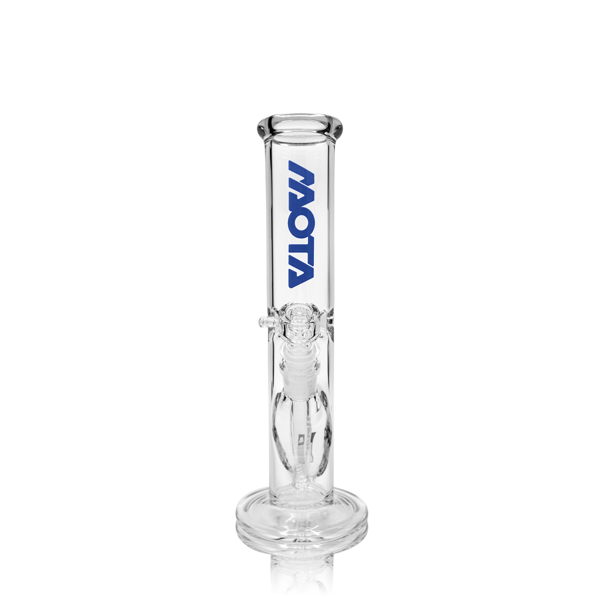MOTA GLASS - MOTA GLASS - 12" OG STRAIGHT TUBE BONG - BLUE LETTERING