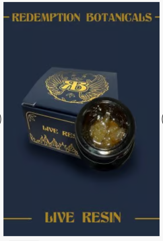 REDEMPTION BOTANICALS - WHITE RUNTZ - LIVE RESIN SAUCE - 1G