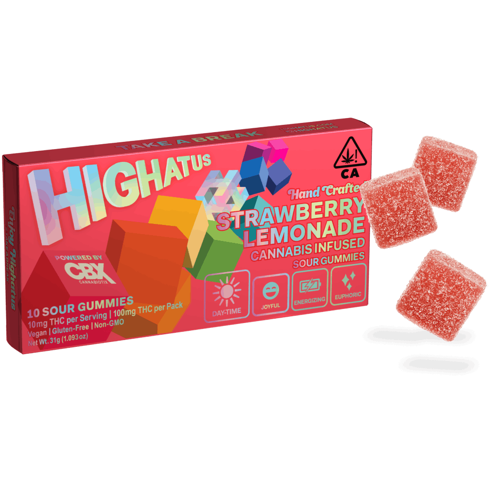 HIGHATUS - HIGHATUS SOUR STRAWBERRY LEMONADE GUMMIES