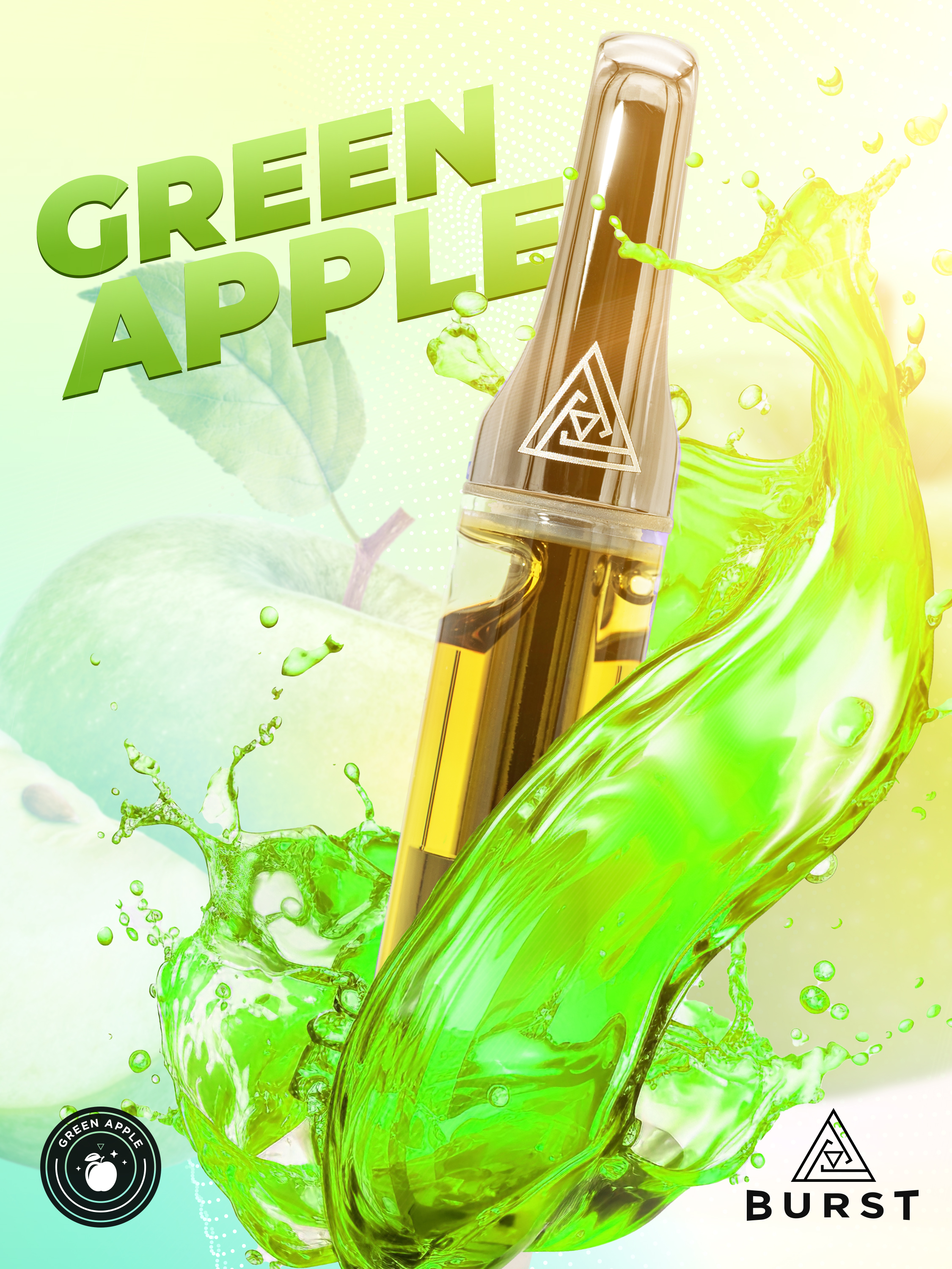 PYRAMID - BURST GREEN APPLE | DISTILLATE CARTRIDGE - 1 g | Canopy ...