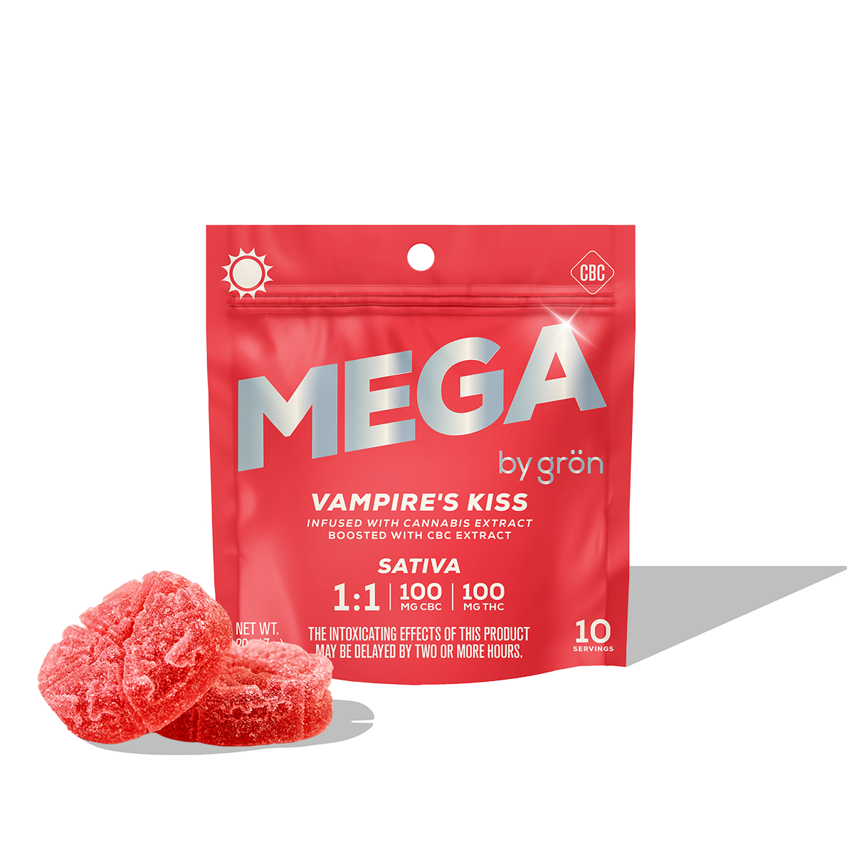 GRON - VAMPIRE'S KISS MEGA PEARL | 1:1 CBC:THC - 100 mg - 2 Pack ...