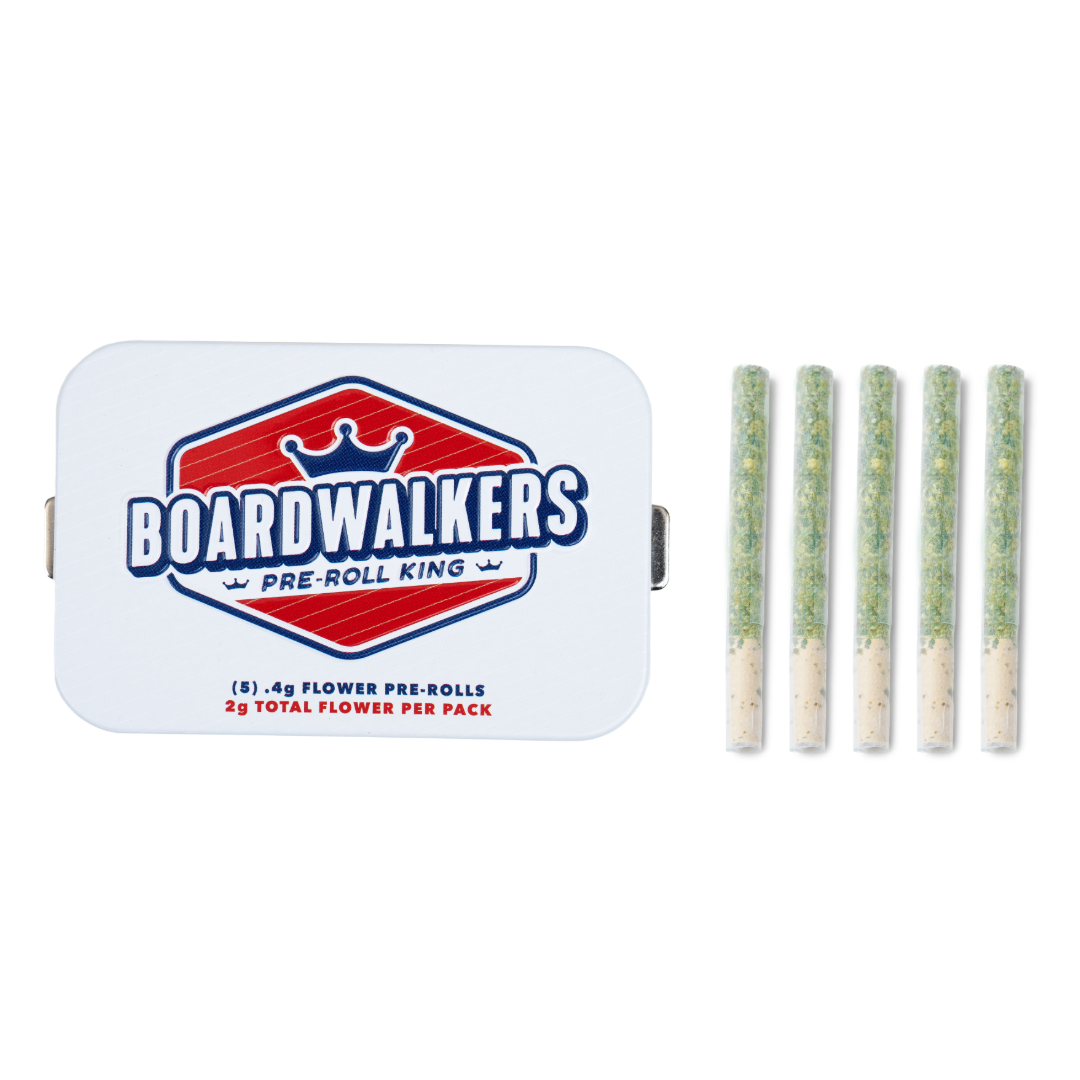 PRE ROLL KING OF JERSEY - GAK | BOARDWALKERS - 2 g - 5 Pack | Canopy ...