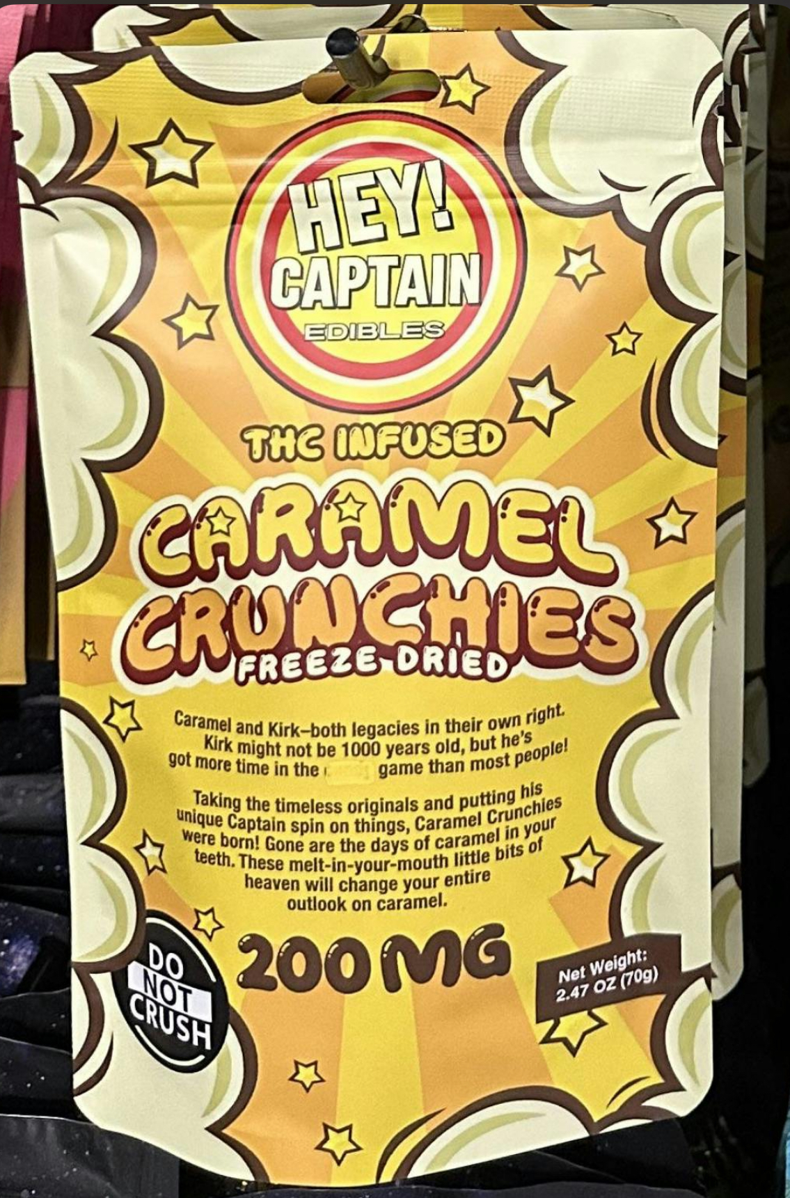 Hey Captain | Caramel Crunchies | Freeze Dried Candy - 200 mg – Premium ...