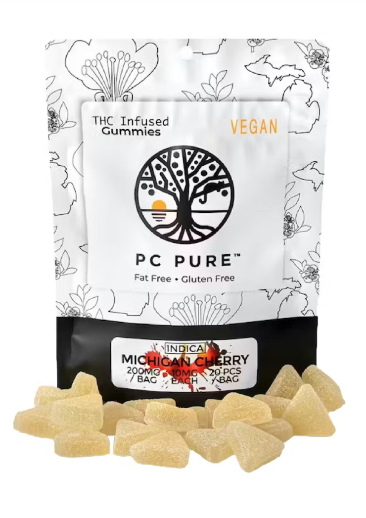 PC PURE | VEGAN GUMMIES | 200MG - MICHIGAN CHERRY – Premium Cannabis ...