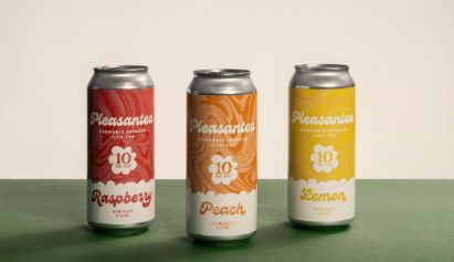 PLEASANTEA | THC TEA | - PEACH | 30MG – Premium Cannabis Products Near Me