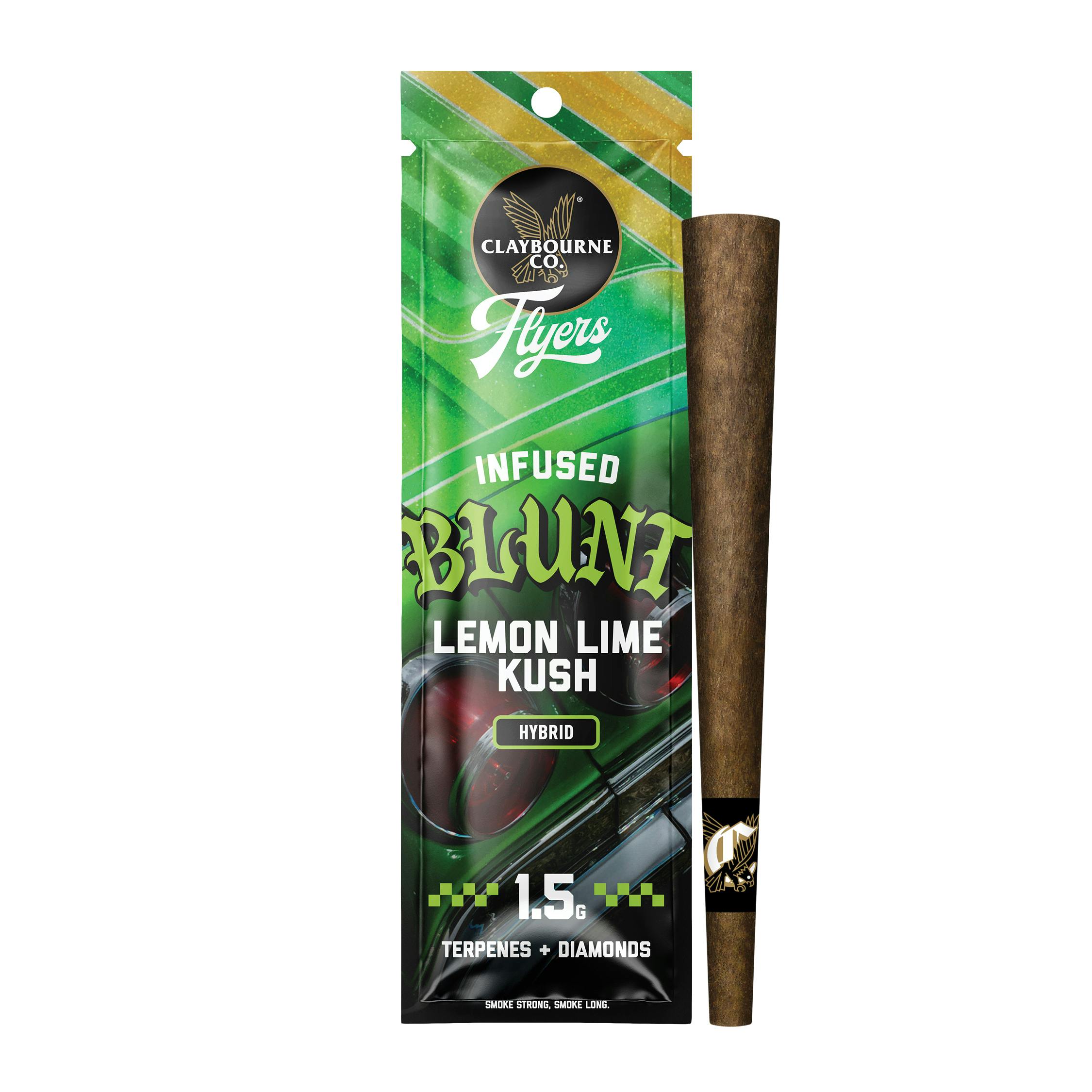 CLAYBOURNE CO. - Flyers Infused Blunt 1.5g Lemon Lime Kush - 1.5 g