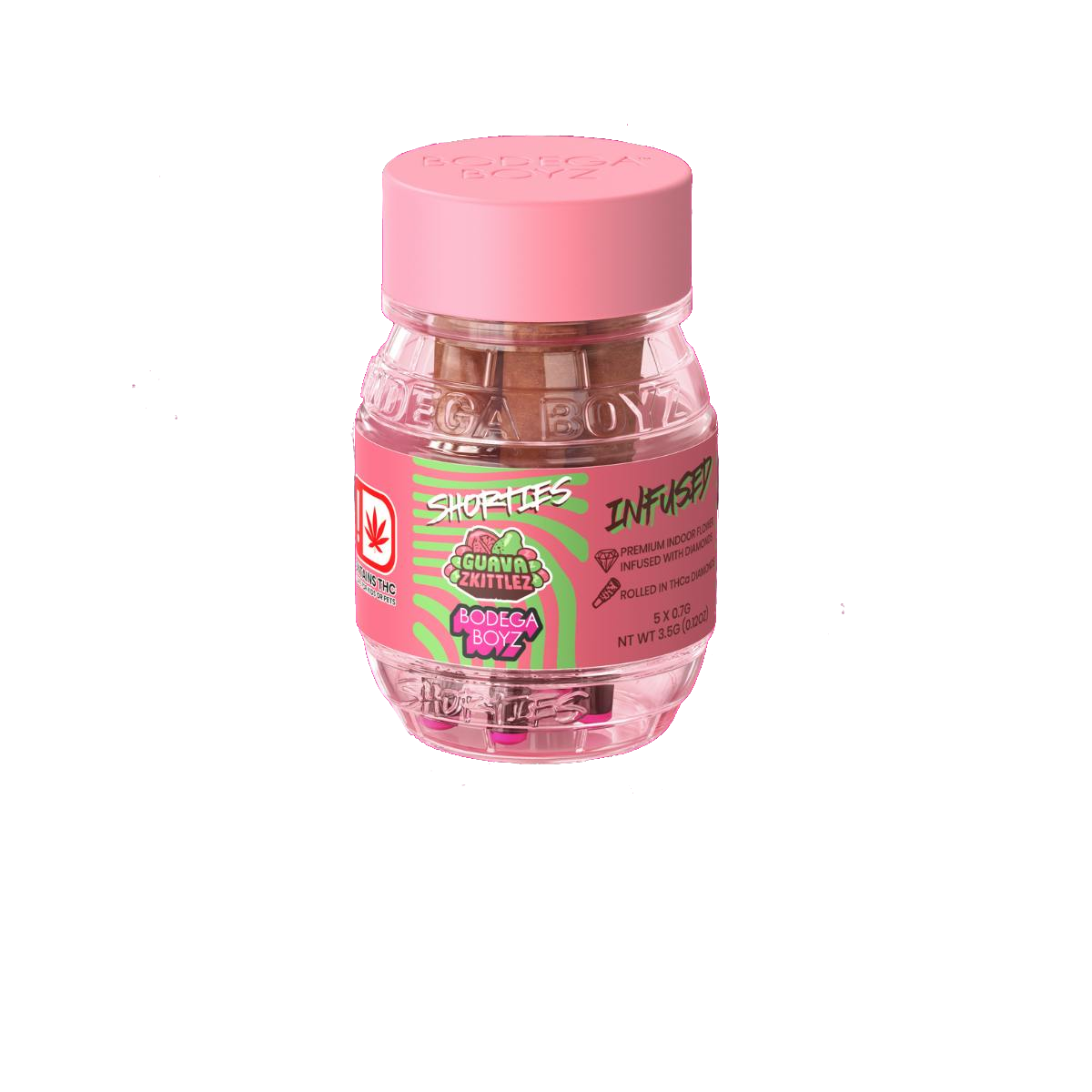 BODEGA BOYZ - GUAVA ZKITTLEZ INFUSED SHORTIES 5PK-3.5G