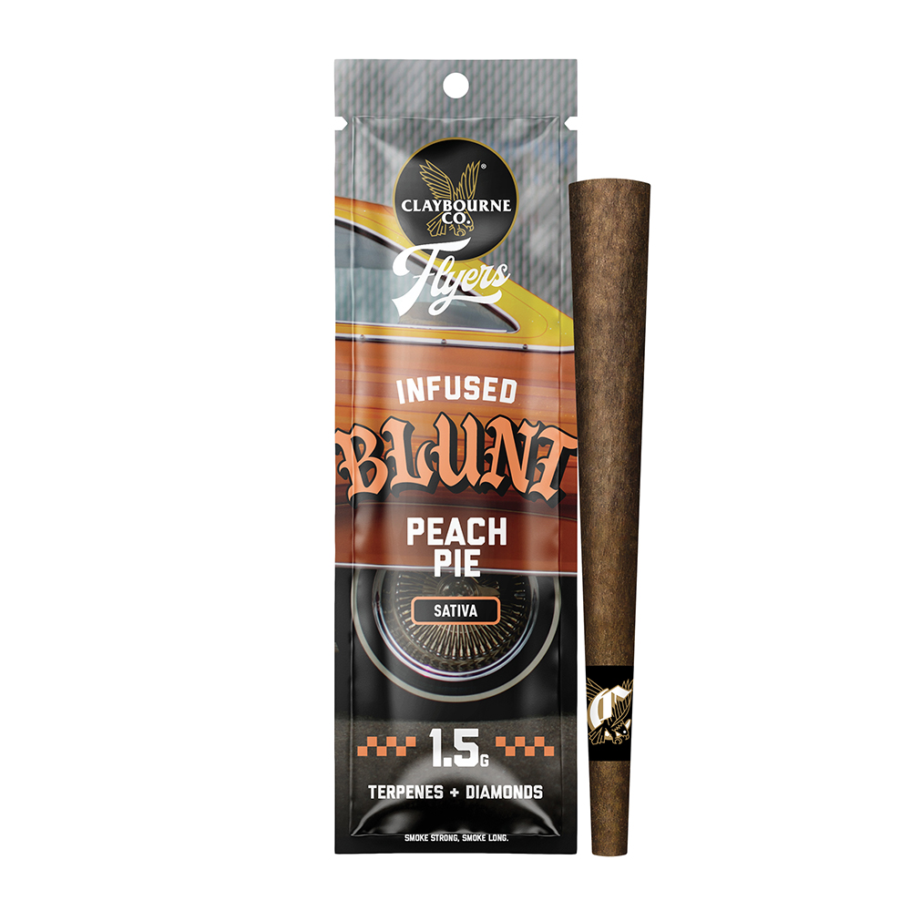 CLAYBOURNE CO. - Flyers Infused Blunt 1.5g Peach Pie - 1.5 g