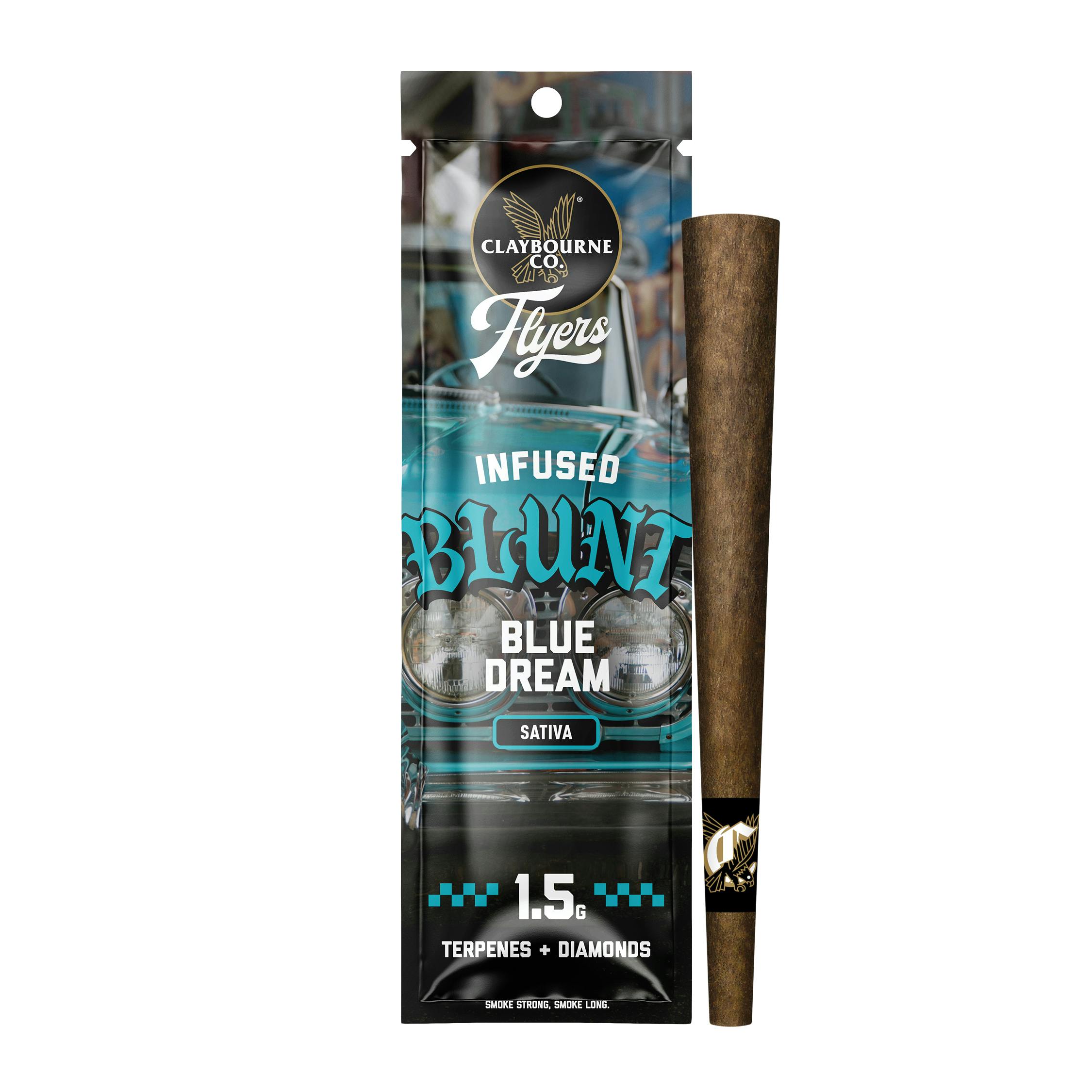 CLAYBOURNE CO. - Flyers Infused Blunt 1.5g - Blue Dream - 1.5 g