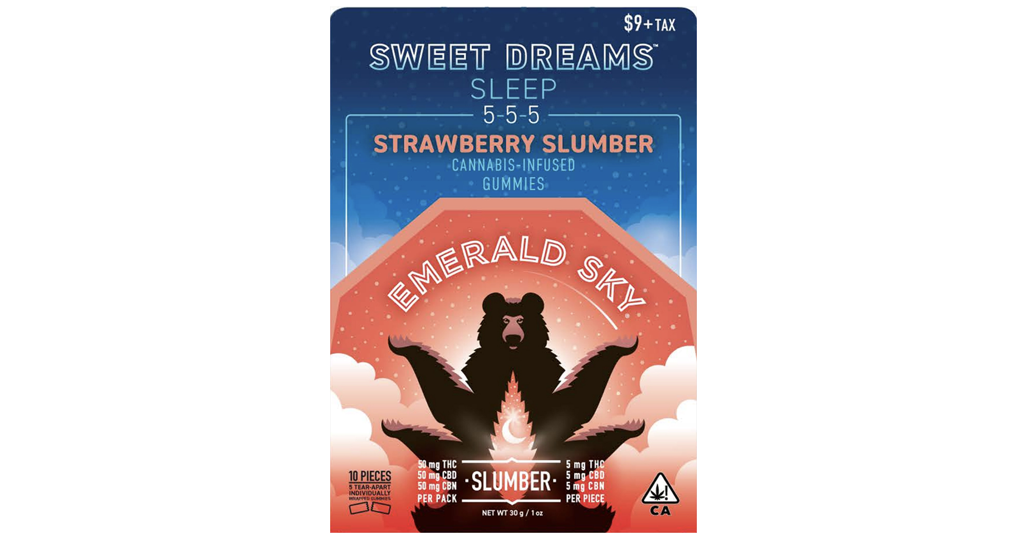 EMERALD SKY: STRAWBERRY SLUMBER SWEET DREAMS 100MG GUMMY 5PK – Premium ...