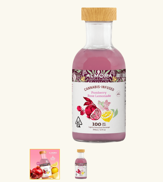 ALMORA FARM - ALMORA FARM 100MG BEVERAGE - POMBERRY ROSE LEMONADE