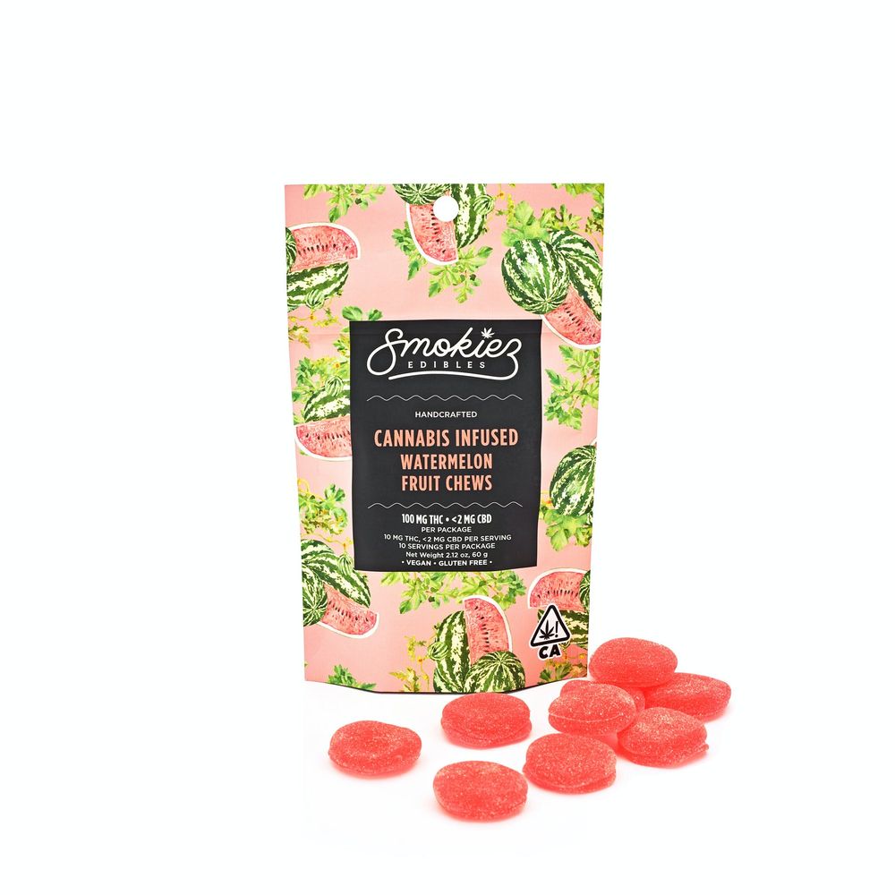 SMOKIEZ - SMOKIEZ 100MG FRUIT CHEWS - SOUR WATERMELON