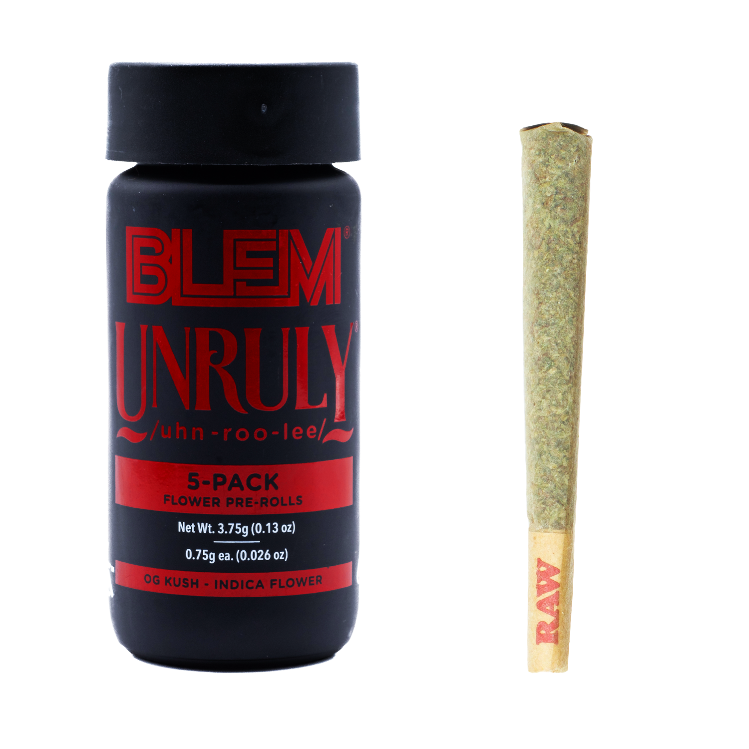 BLEM - 5 PACK UNRULY OG PREROLLS BY BLEM