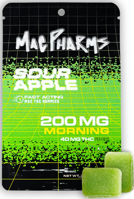 MAC PHARMS - SOUR APPLE 40MG - 5PK