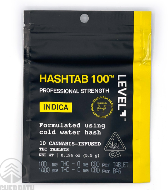 Shop LEVEL HASHTAB 100 INDICA 1000MG 10 PACK in Los Angeles | The ...