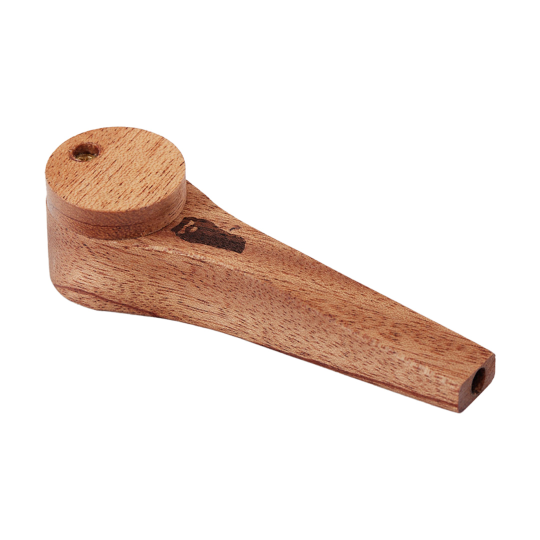 BEARDED - Exotic Pipes with Lid - African Mahogany - One Size