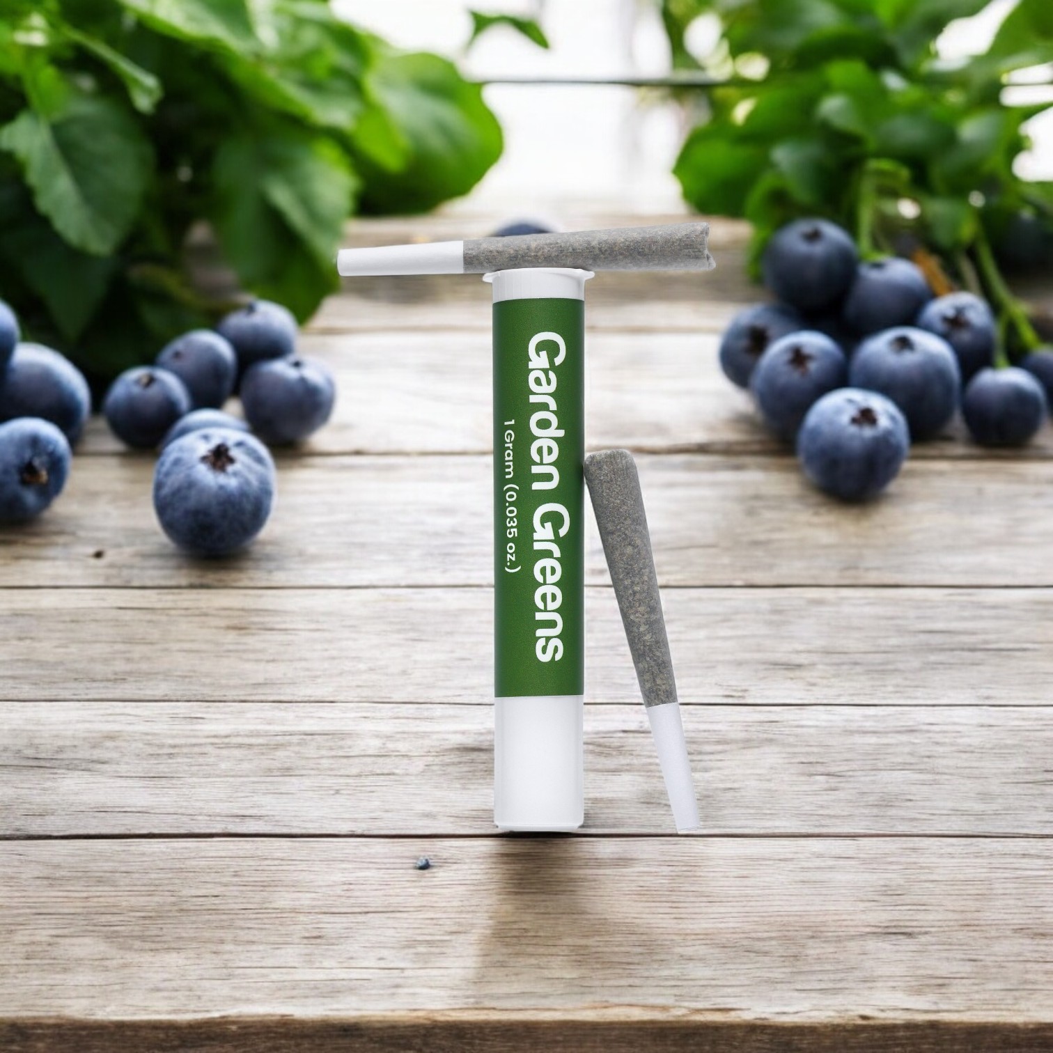 GARDEN GREENS - BLUEBERRY CRUFFIN - 1.0G - PREROLLS - 2 PACK - 1 g