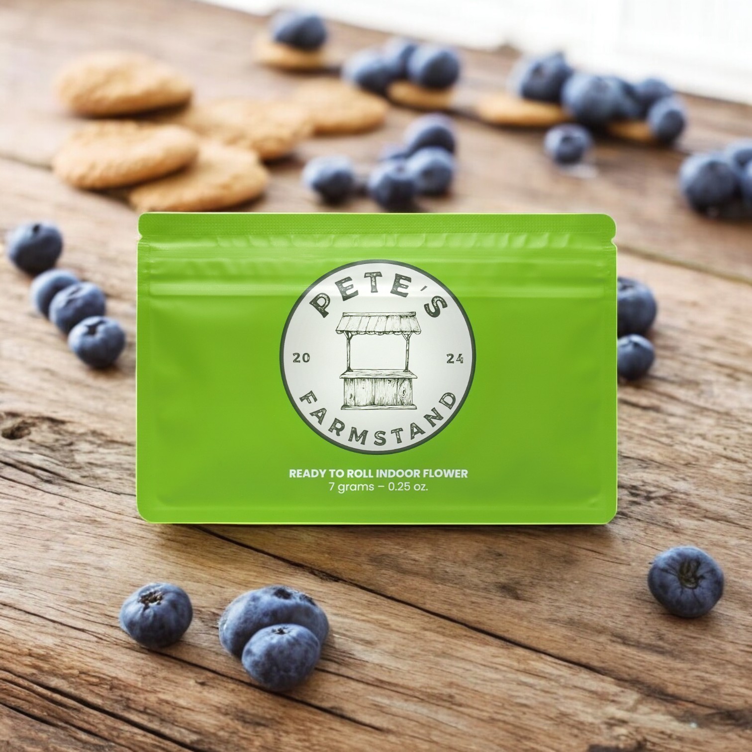 PETE'S FARMSTAND - BLUEBERRY ANIMAL COOKIES - READY TO ROLL - SHAKE - 7 g