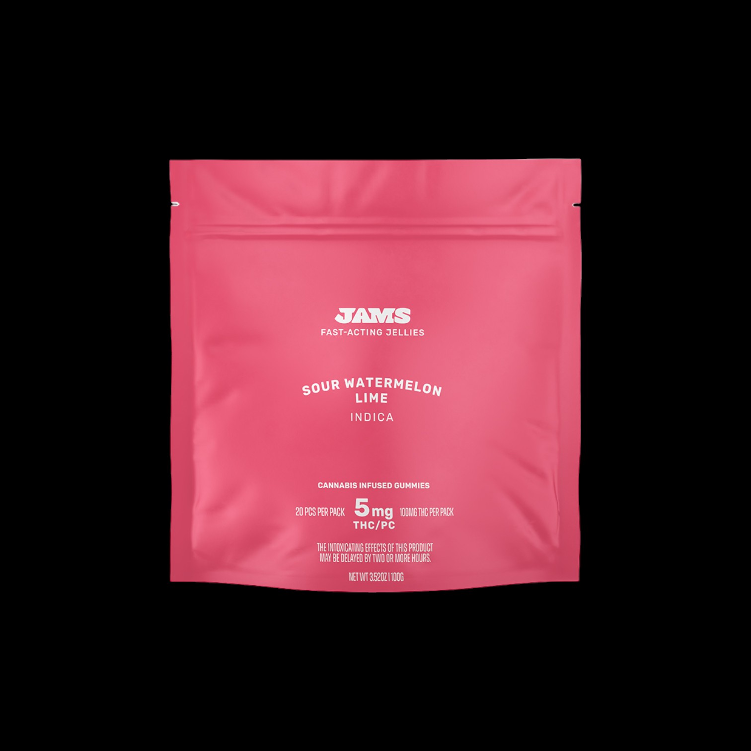 JAMS - SOUR WATERMELON LIME - FAST ACTING JELLIES - 20 PACK - 100 ...