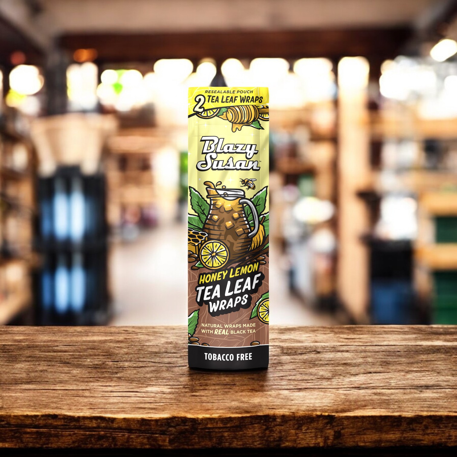 BLAZY SUSAN - HONEY LEMON - TEA LEAF WRAPS - 2 PACK - One Size