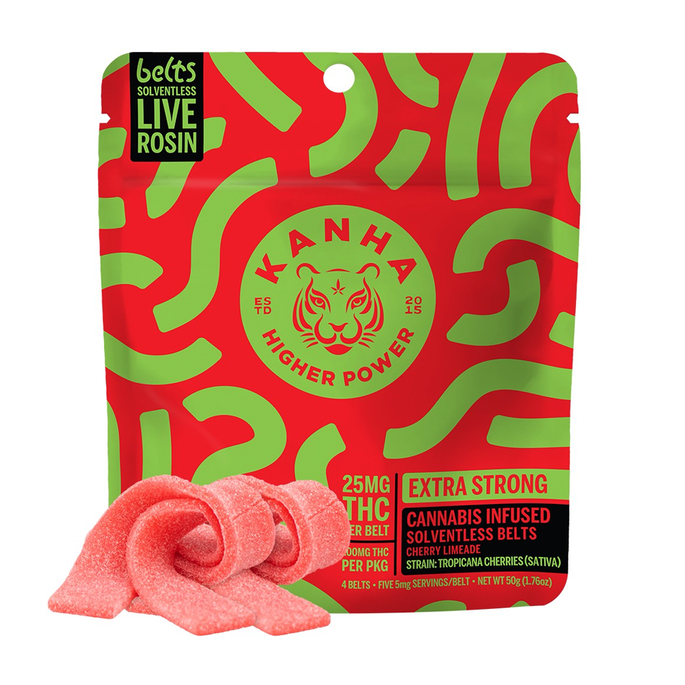 KANHA - Cherry Limeade Belts | 100mg 10-Pack | California Holistics