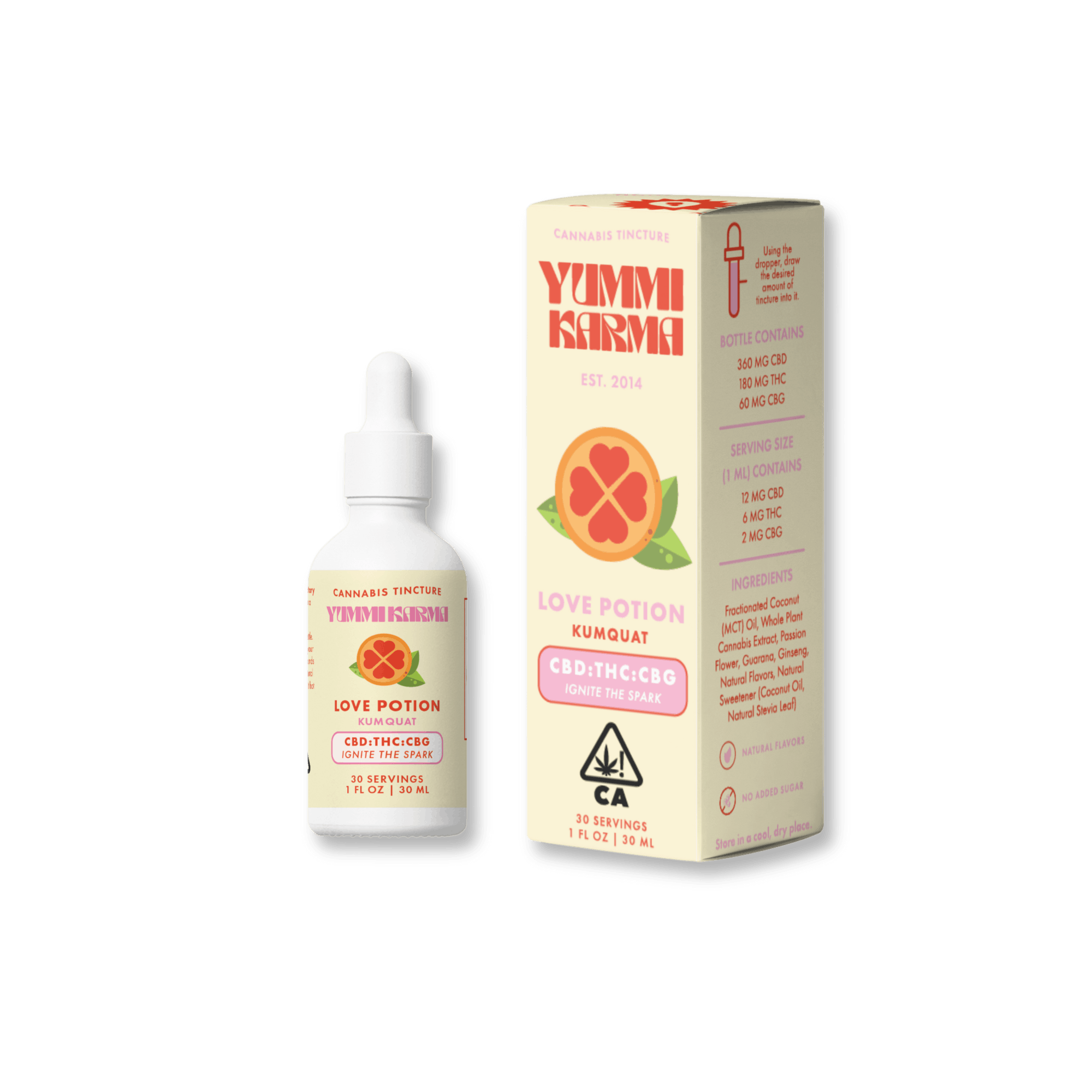 YUMMI KARMA - Love Potion 6:3:1 CBD:THC:CBG | 30ml | Torrey Holistics
