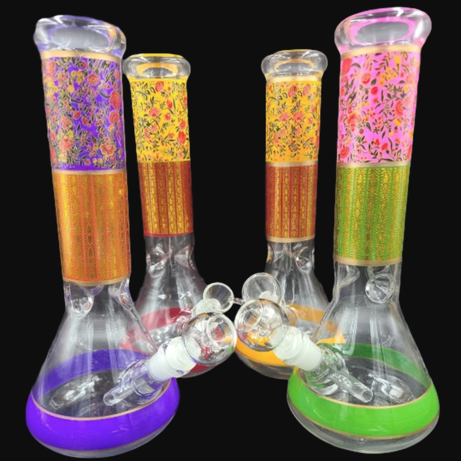 LUVBUDS - 12" INDIAN PATTERN BONG | ASSORTED | Torrey Holistics