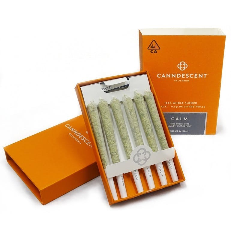 CANNDESCENT - Calm 6-Pack Pre-Rolls | Torrey Holistics