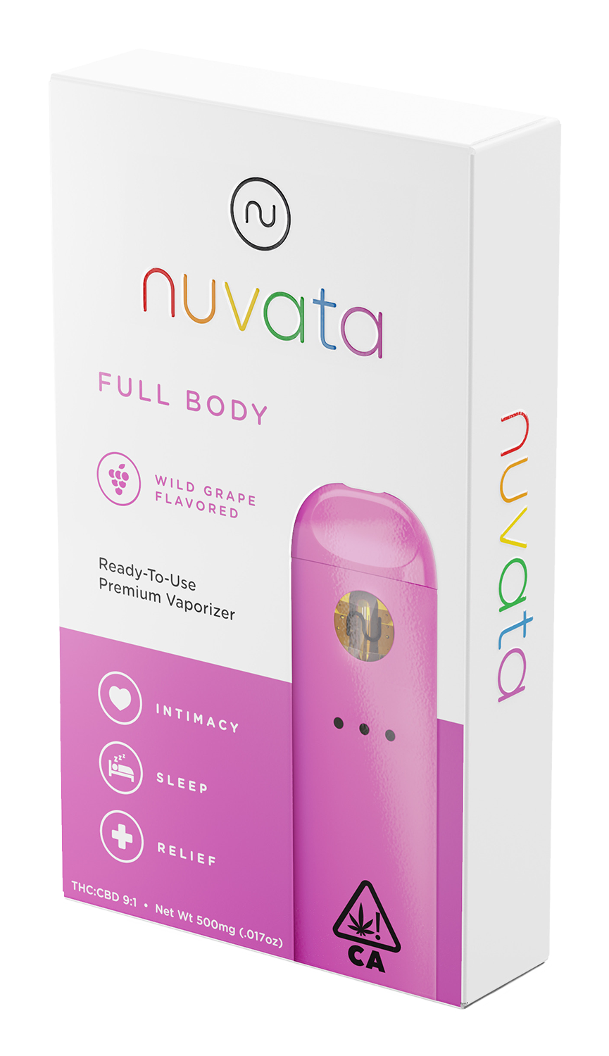NUVATA - Full Body 9:1 THC:CBD (Wild Grape) | 1g AIO | California Holistics
