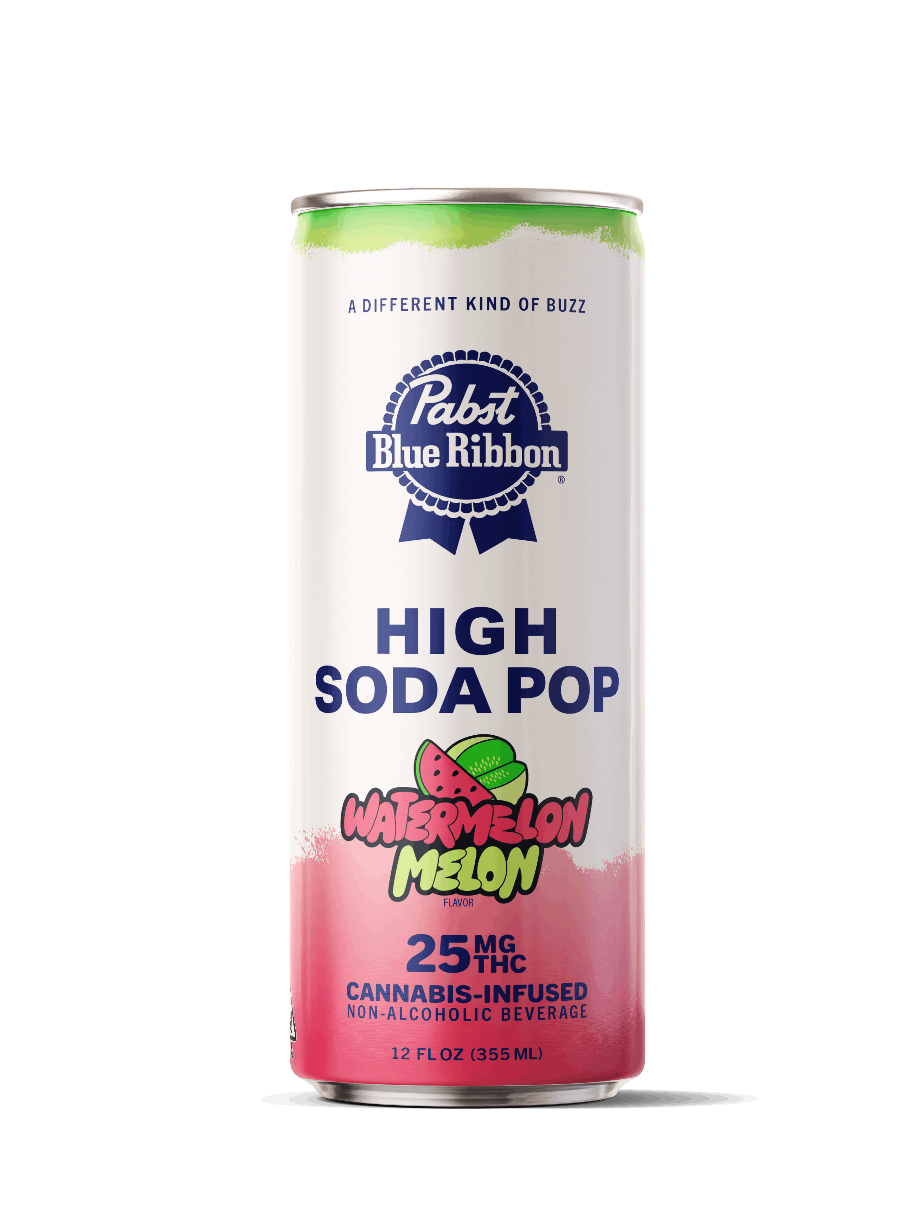 PABST BLUE RIBBON - Watermelon Melon Soda - 25mg | Mammoth Holistics