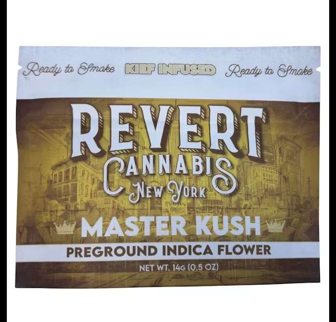 REVERT CANNABIS - Master Kush - Kief Infused - Ground Flower - 14 g