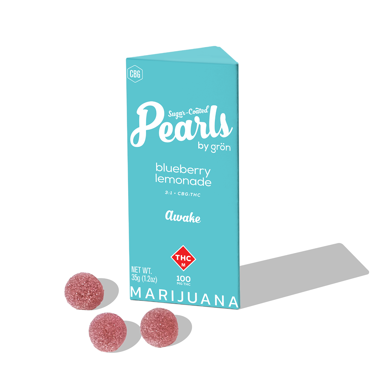 GRON - PEARLS | BLUEBERRY LEMONADE PEARLS | 3:1 (CBG/THC) | 10PK/10MG