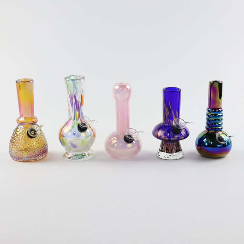 LUVBUDS - 6" Soft Glass Water Pipe, Assorted Colors