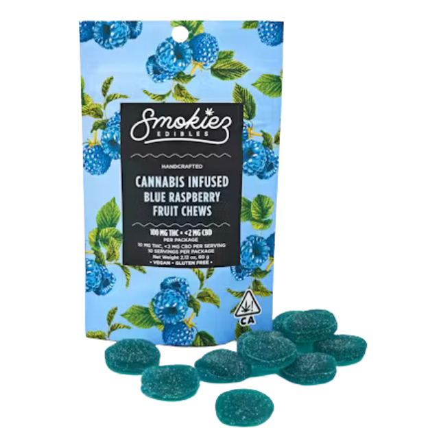 SMOKIEZ - BLUE RASPBERRY 100MG (10CT) – Premium Cannabis Product at ...