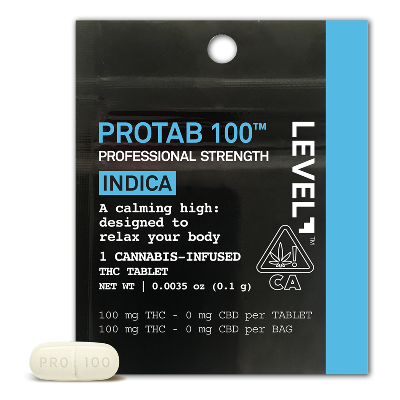 LEVEL - 100MG INDICA PROTAB (1CT) – Premium Cannabis Product at Caliva ...