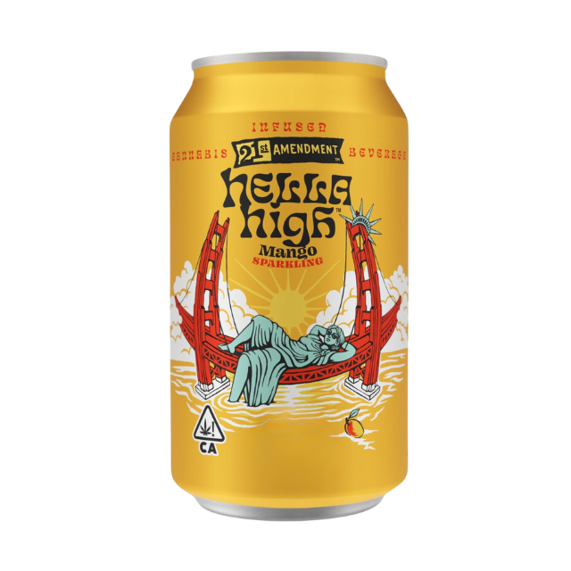 21ST AMENDMENT - 21st Amendment Hella High Beverage - Mango 100mg 12oz ...