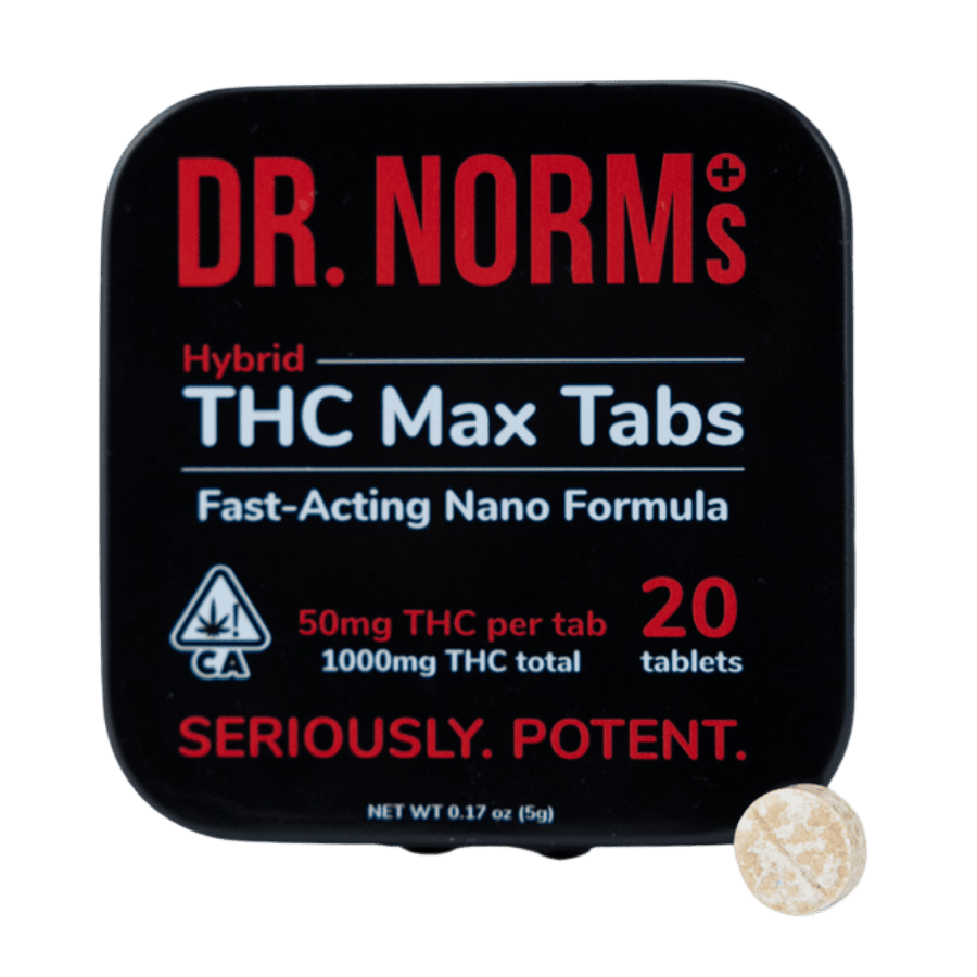 DR. NORM'S - THC Max Tablets | 1000mg (20ct) – Premium Cannabis Product ...
