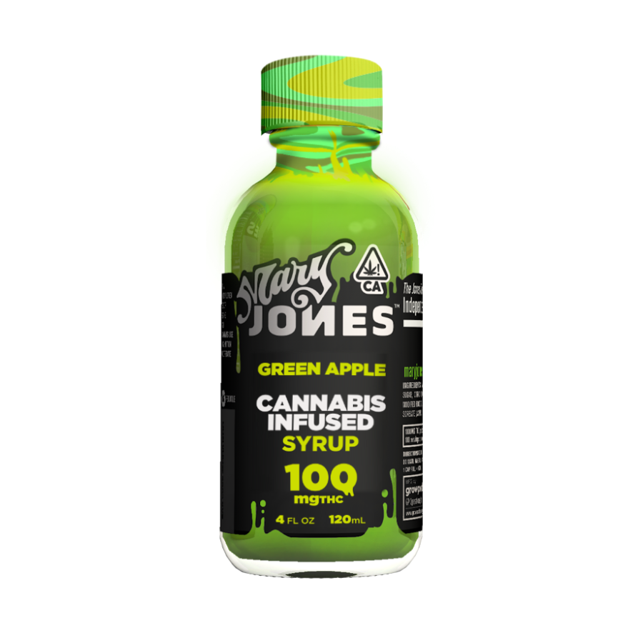 MARY JONES - Mary Jones Beverage - Green Apple Syrup 100mg (1ct ...