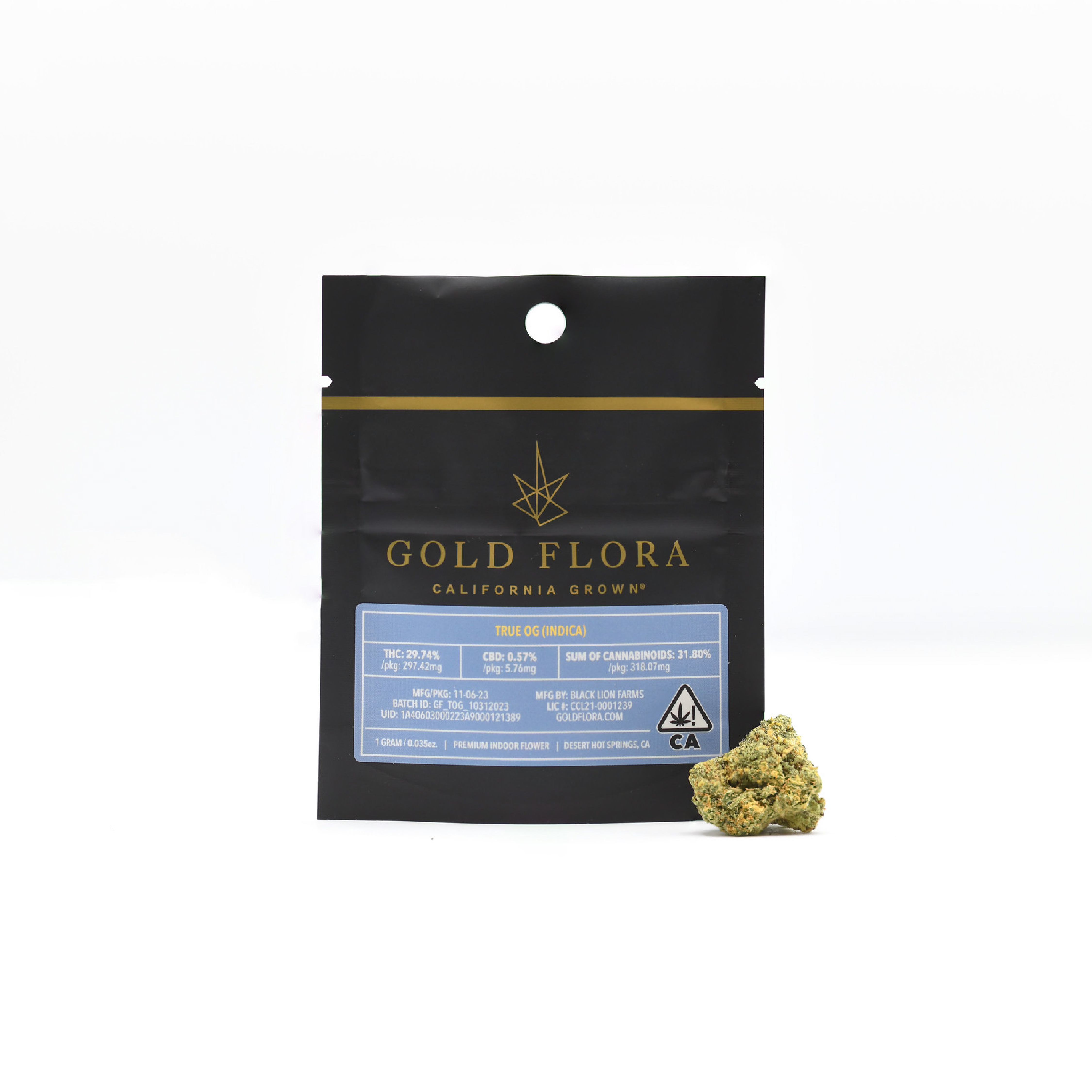 GOLD FLORA - Gold Flora HOLIDAY Flower - True OG 1g – Premium Cannabis ...