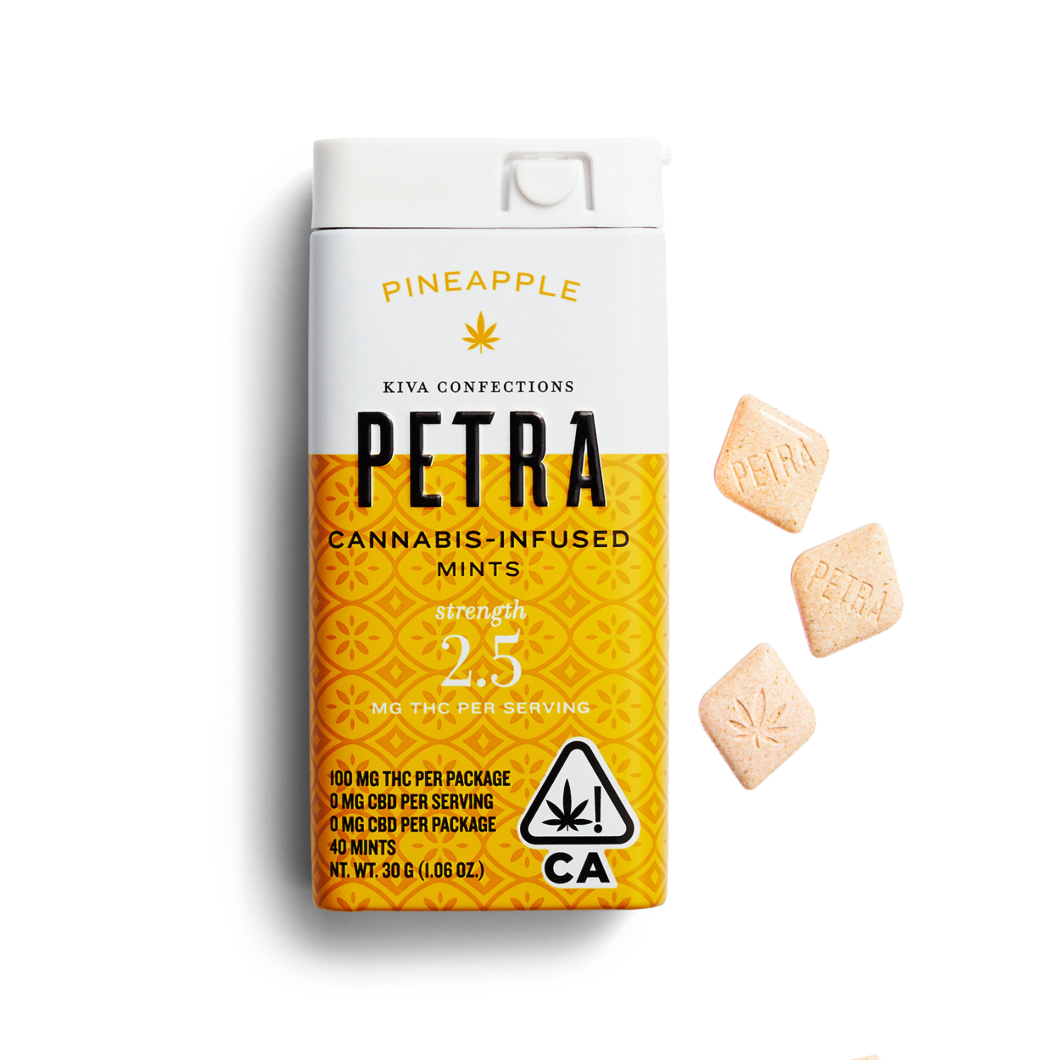 KIVA - PINEAPPLE PETRA MINTS – Premium Cannabis Product at Airfield ...