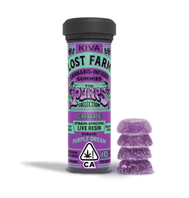LOST FARM - LOST FARM | GUMMY | GRAPE | PURPLE DREAM | LIVE RESIN | 100MG