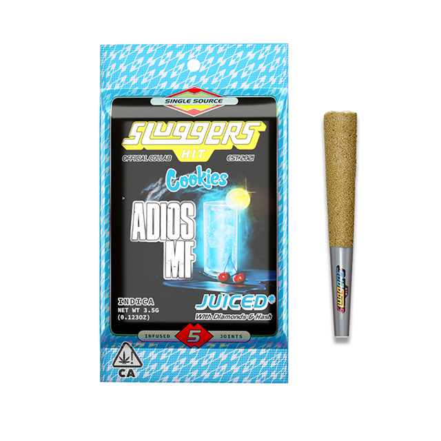 SLUGGERS - SLUGGERS | COOKIES | ADIOS MF | 5PK | INFUSED PREROLLS