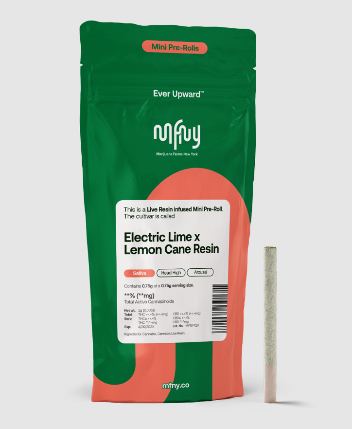 MFNY - MFNY | Electric Lime X Lemon Cane | Infused Resin Pre-roll - 0.75 g