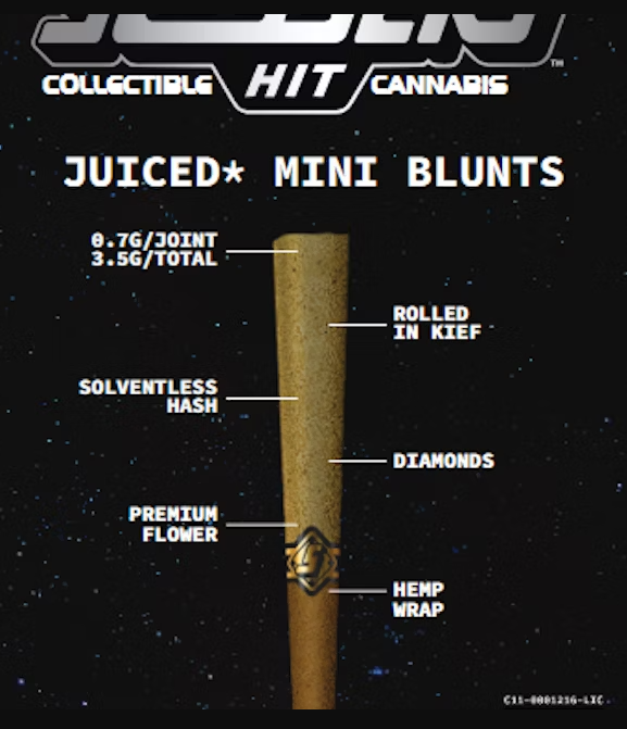SLUGGERS - Rose | Infused Mini Blunt 5 Pack | Juiced - 3.5 g