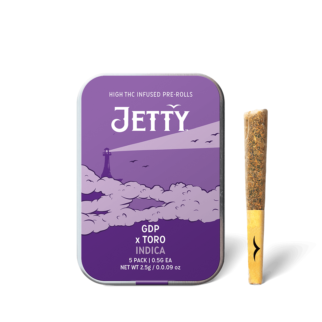 JETTY - PRE-ROLL - 5 PACK INFUSED - GDP X TORO